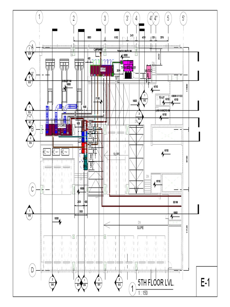 Detailed Plan & Isometric of Genset & Electrical Room | PDF