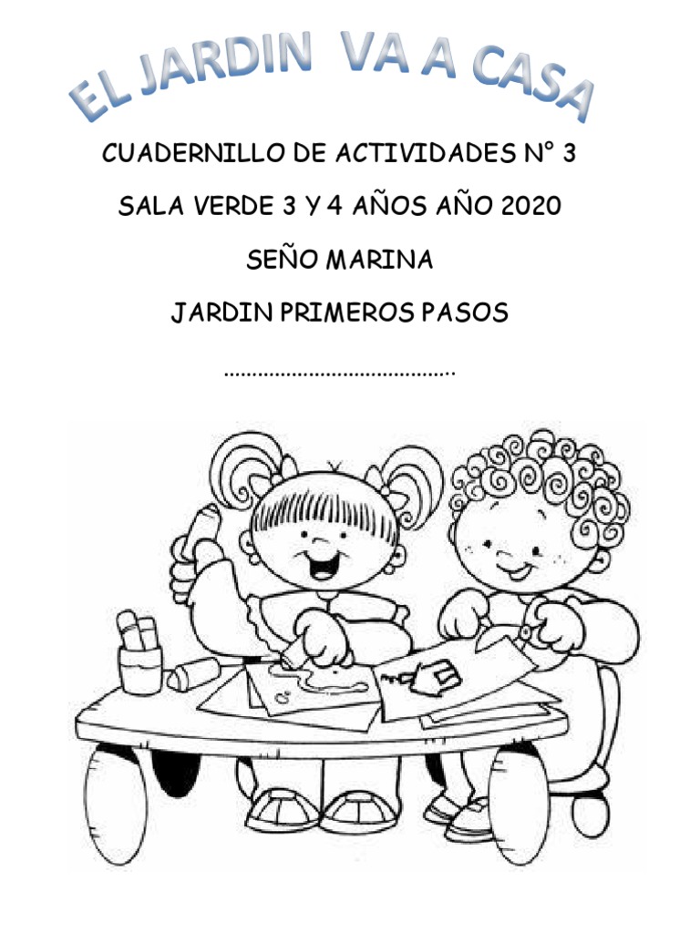 Cuadernillo 3 Jardin Primeros Pasos | PDF