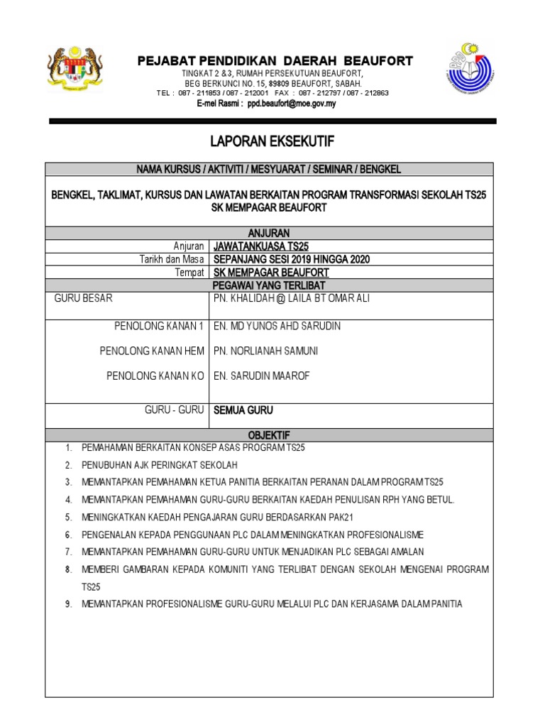 Laporan Eksekutif | PDF