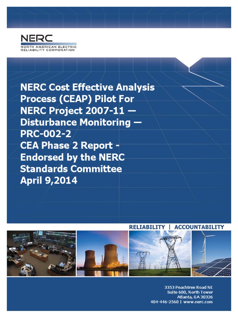 NERC CEAP DM-CEA Pilot 4-9-14SC Endorsed Version | PDF | Reliability ...