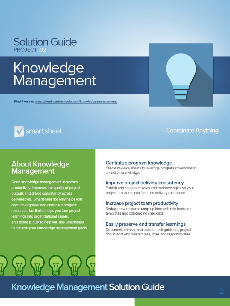 Smartsheet Knowledge Management Guide | PDF | Boolean Data Type | Computing