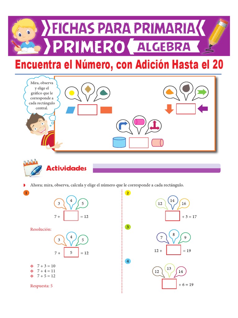 1.Encuentra-el-Número-con-Adición-Hasta-el-20-para-Primero-de-Primaria ...