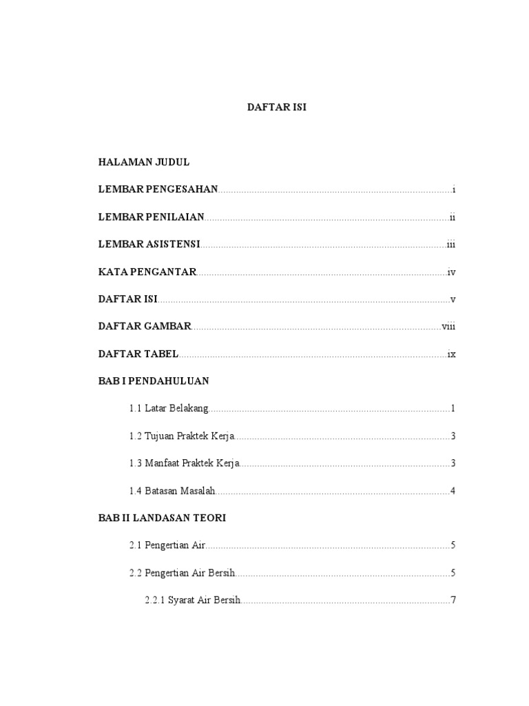 Daftar Isi Fix | PDF