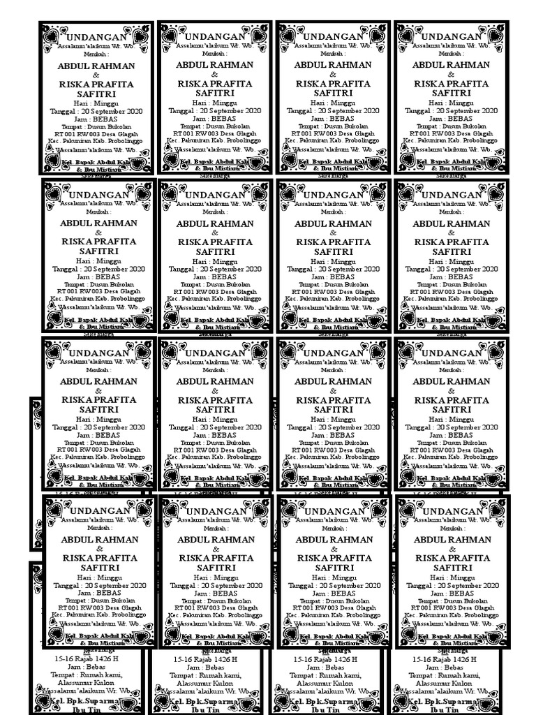 Undangan Rokok 1 | PDF