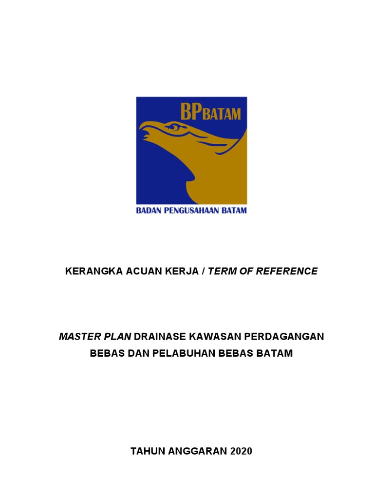 KAK Master Plan Drainase PDF | PDF