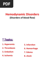 Hemodynamic Disorders Pathology | PDF | Edema | Thrombus