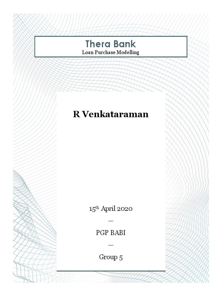 Thera Bank - Project - Submission - V1 PDF | PDF | Receiver Operating Characteristic | Accuracy ...