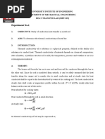 Linear Heat Conduction Experiment - PDF | PDF | Heat Transfer | Thermal ...