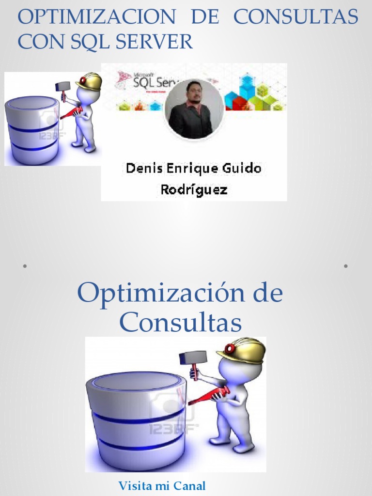 Optimizacion de Consultas SQL Server | PDF | SQL | Servidor SQL de ...