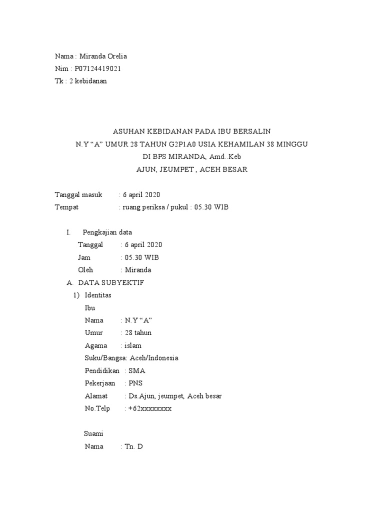 7 Langkah Varney (Miranda) | PDF