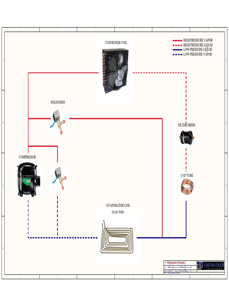Rolled Ice Cream Machine Schematics | PDF