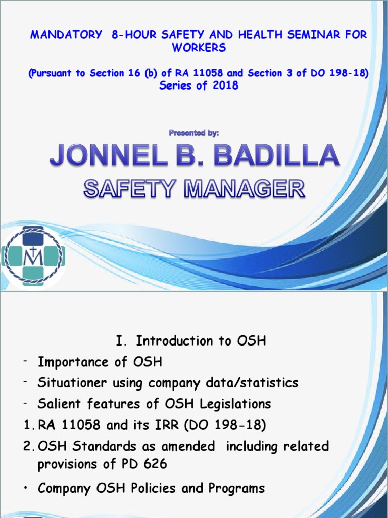 OSH Training Module Original | PDF | Personal Protective Equipment ...