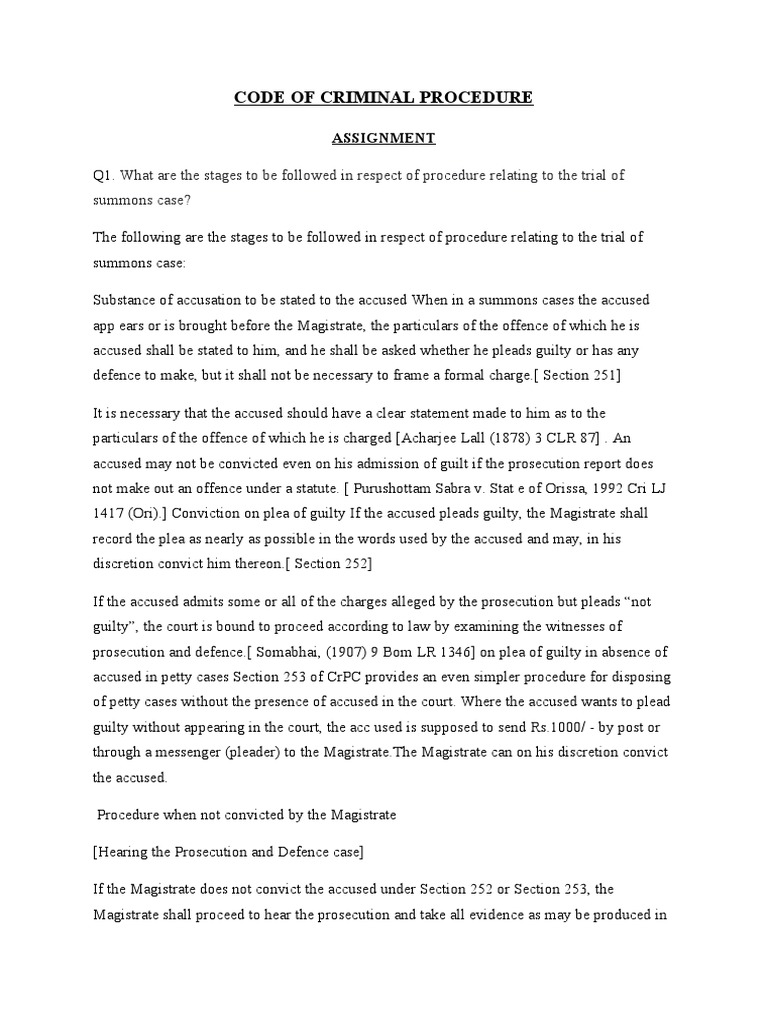 Code of Criminal Procedure | PDF | Judiciaries | Criminal Procedure