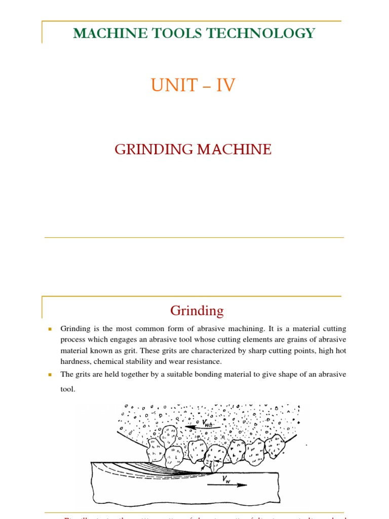 Grinding Machines: Types and Applications | PDF | Grinding (Abrasive ...