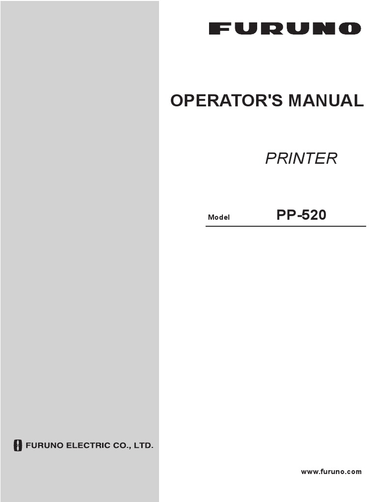 Operator'S Manual: Printer | PDF | Printer (Computing) | Electrical Connector