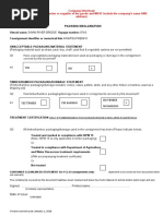 Packing Declaration Template | PDF | Packaging And Labeling | Consumer ...