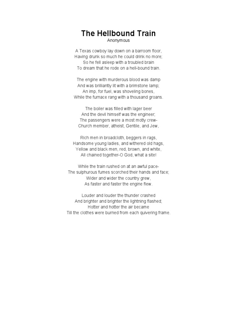 The Hellbound Train | PDF