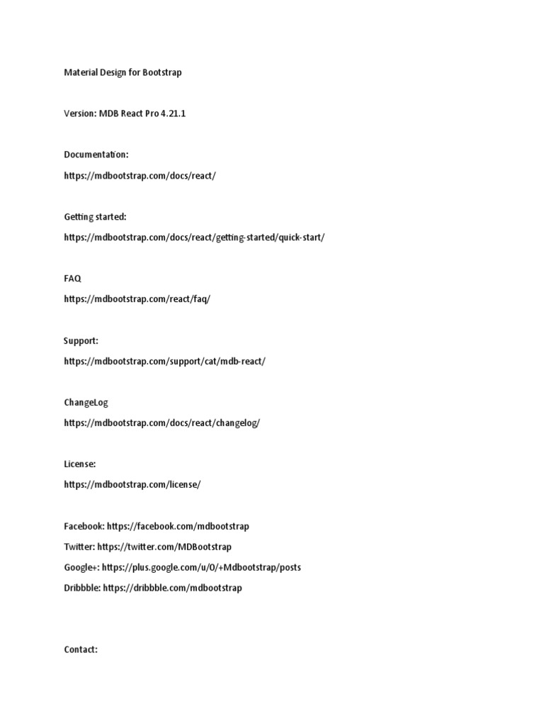 Material Design For Bootstrap | PDF | Computers
