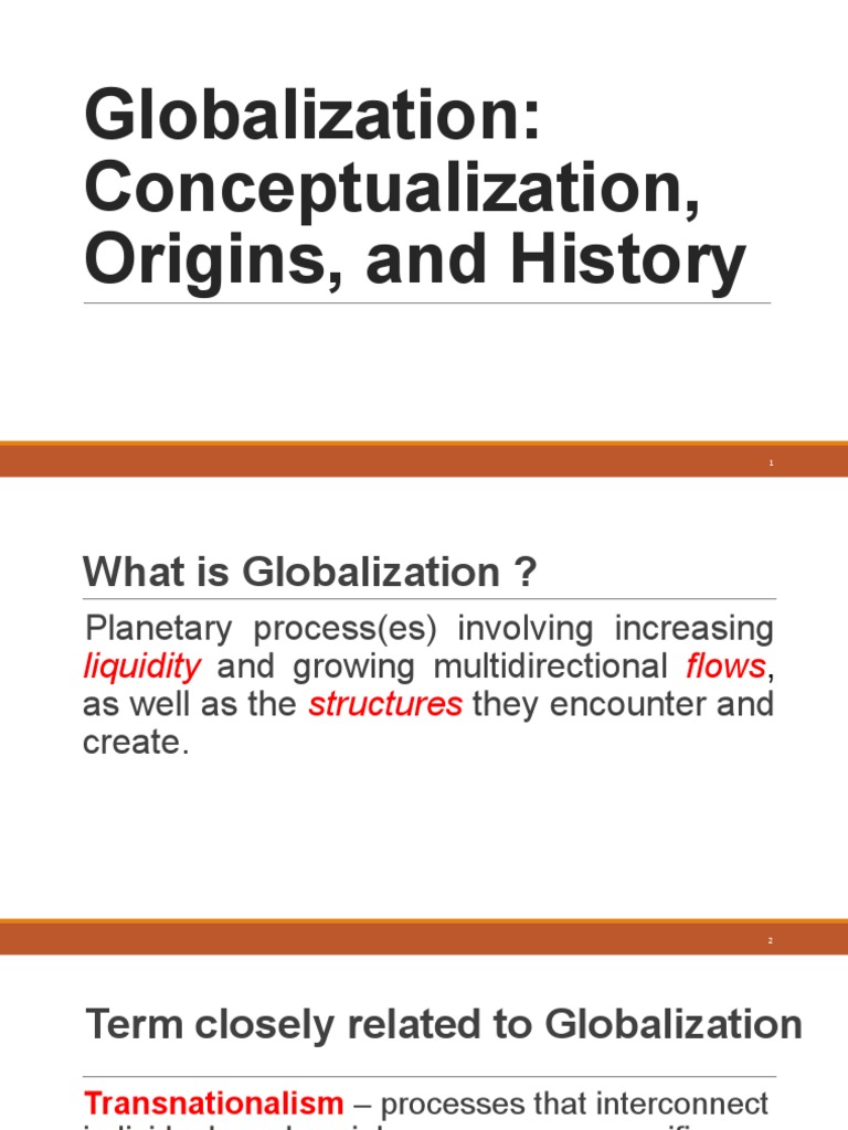 Understanding Globalization Concepts | PDF | Politics
