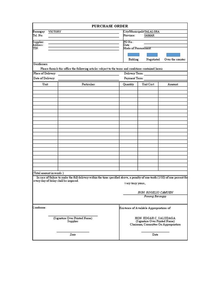 Printable Barangay Protection Order Sample Form - Printable Forms Free Online