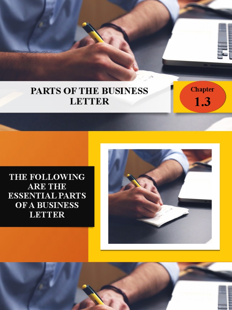 Parts of The Business Letter | PDF | Human Communication | Semiotics
