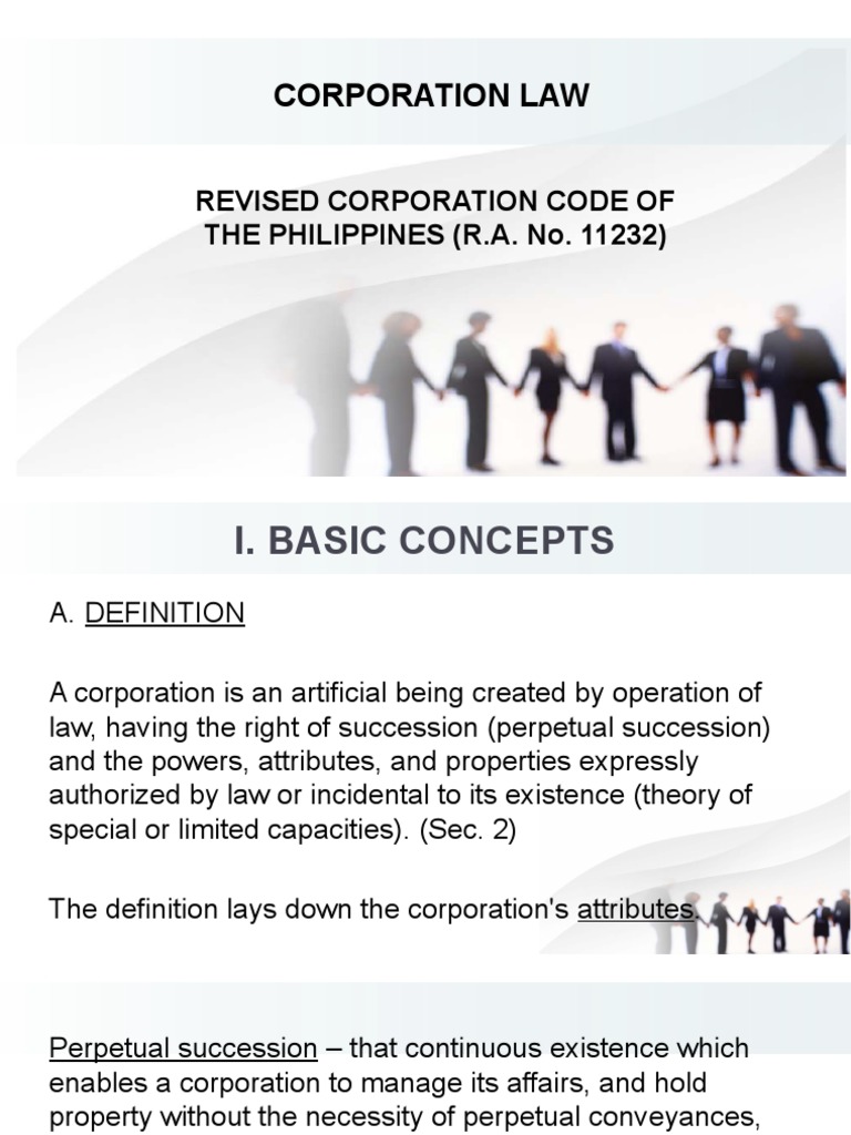 Corporation Law: Revised Corporation Code of THE PHILIPPINES (R.A. No ...