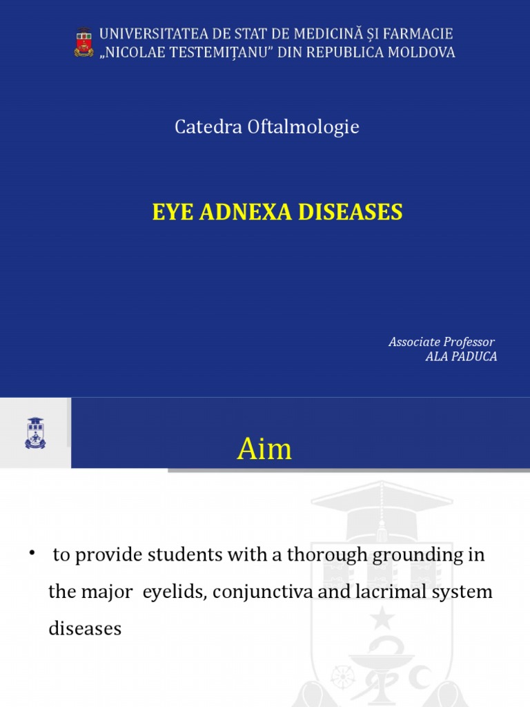 Eye Adnexa Diseases: Catedra Oftalmologie | PDF | Ophthalmology | Immunology