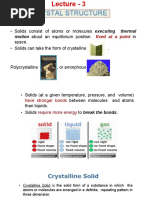 Chapter 1 Crystal Structure | PDF | Crystal Structure | Lattice (Group)