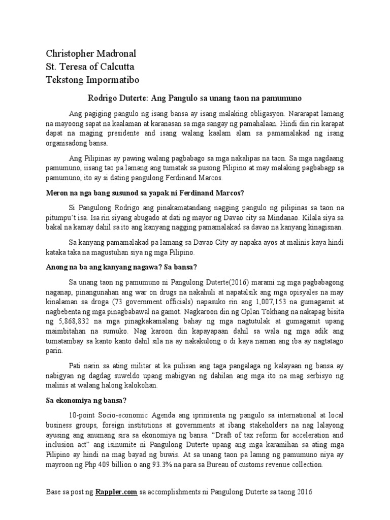 Rodrigo Duterte | PDF