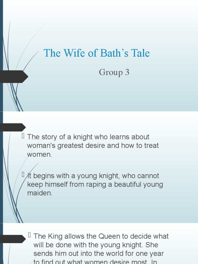 The Wife of Bath's Tale: Group 3 | PDF