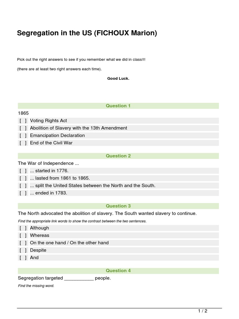 QCM À Choix Multiples | PDF