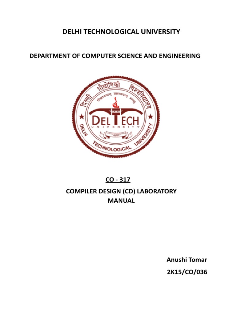 CD Lab - Anushi PDF | PDF | Parsing | Implementation