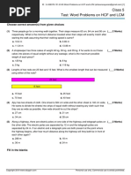 Class 5 Unitary Method Worksheet | PDF