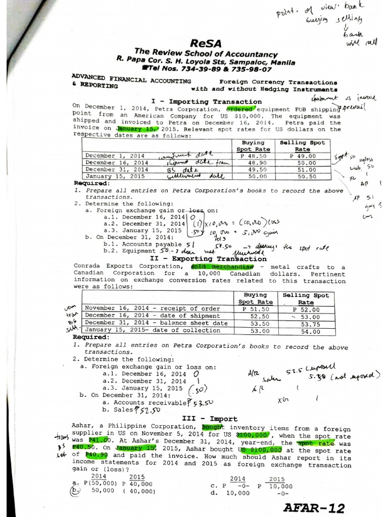 Foreign Currency | PDF