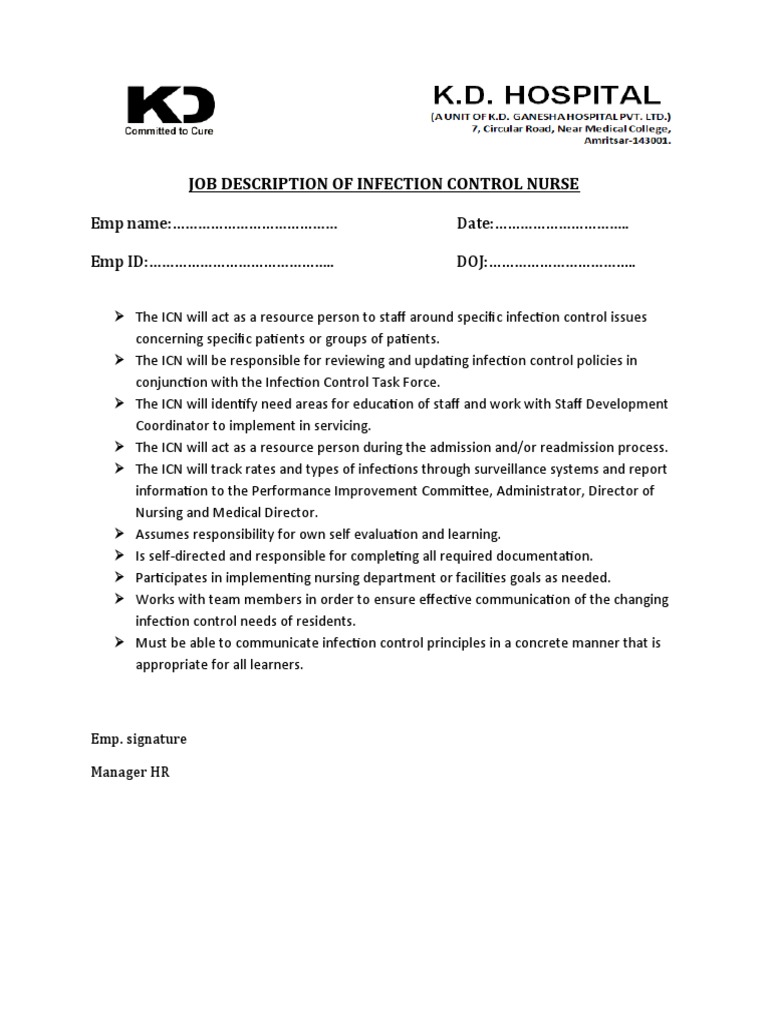 Icn Job Description | PDF