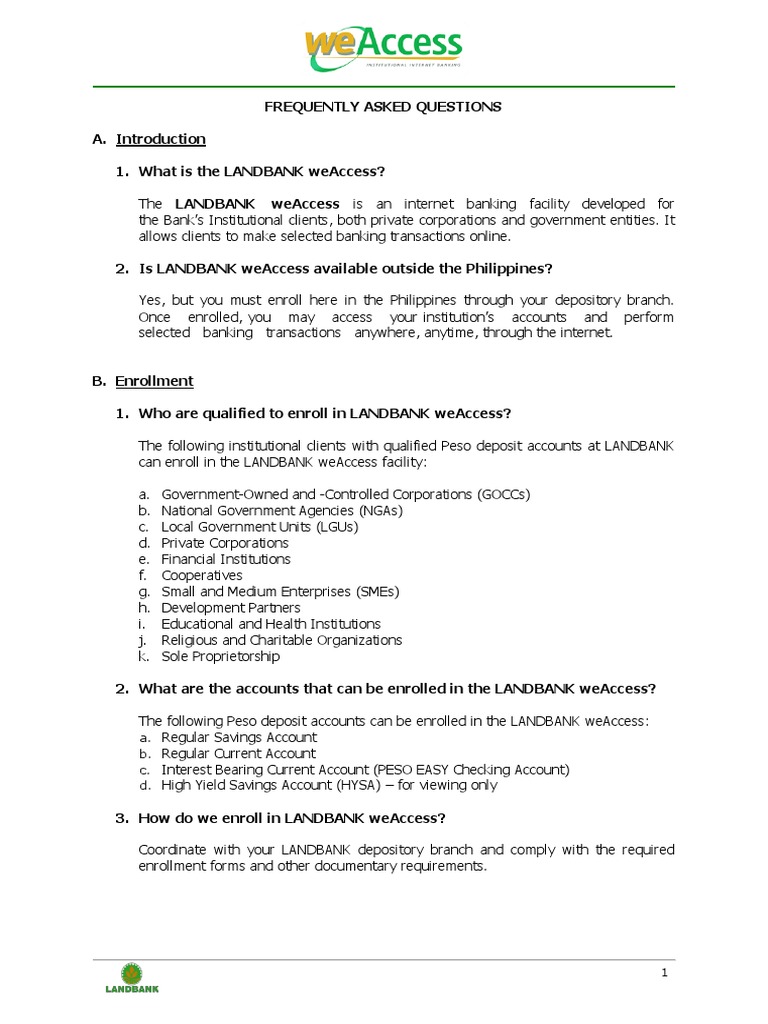 Weaccess FAQs | PDF | Debit Card | Cheque