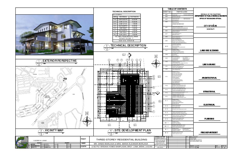 Three-Storey Residential Building: Technical Description | PDF ...