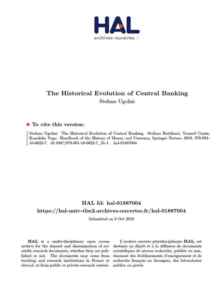 Evolution of Central Banking History | PDF | Central Banks | Banks
