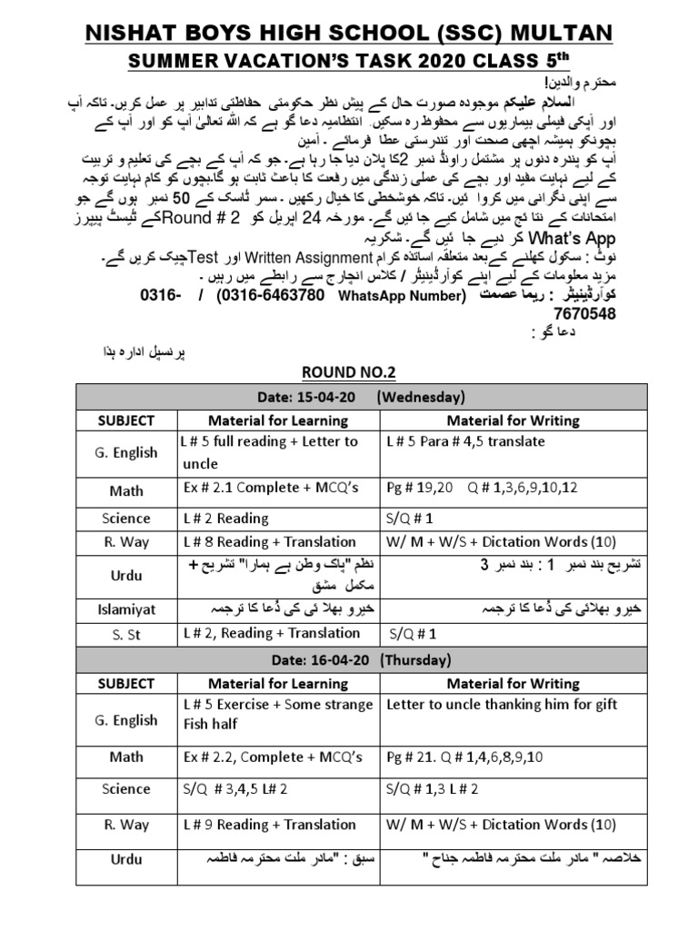 5th Class Spell # 2 | PDF