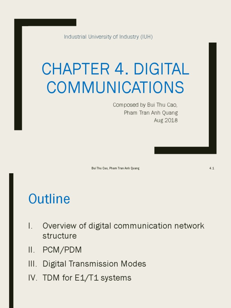 Chapter 4. Digital Communications PDF | Download Free PDF | Data ...