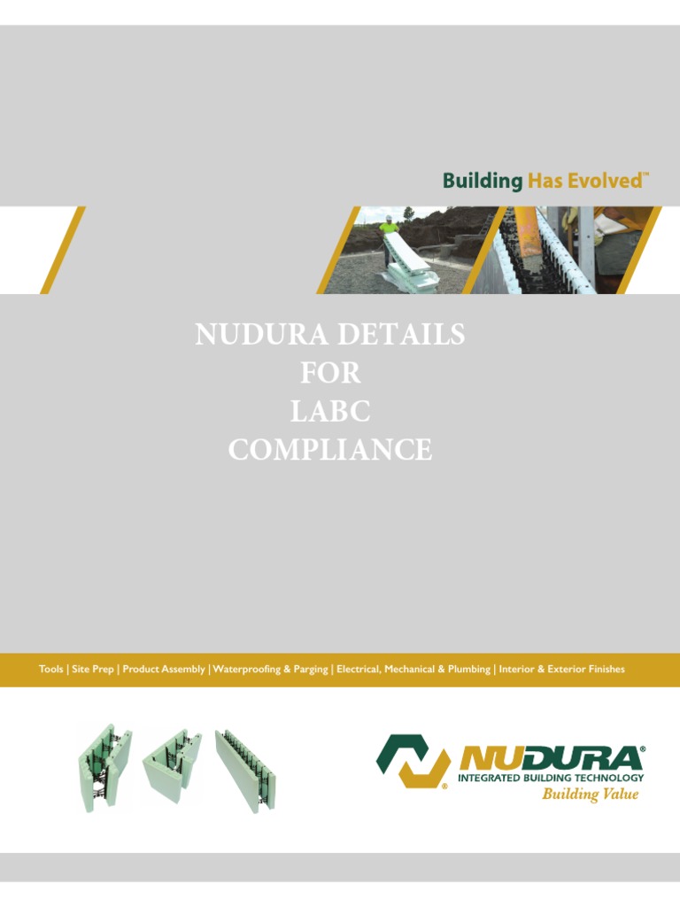 Nudura LABC Approved Detail Binder 2018 PDF | PDF | Teaching Methods ...