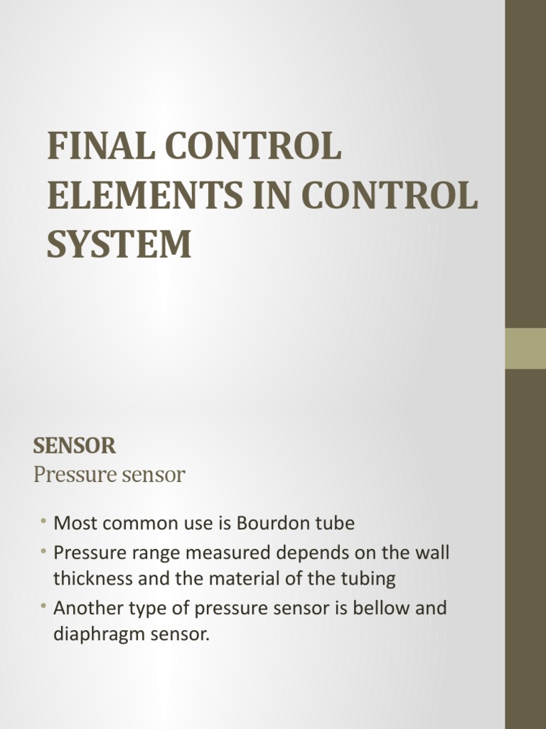 Final Control Elements in Control System | Download Free PDF | Pump ...