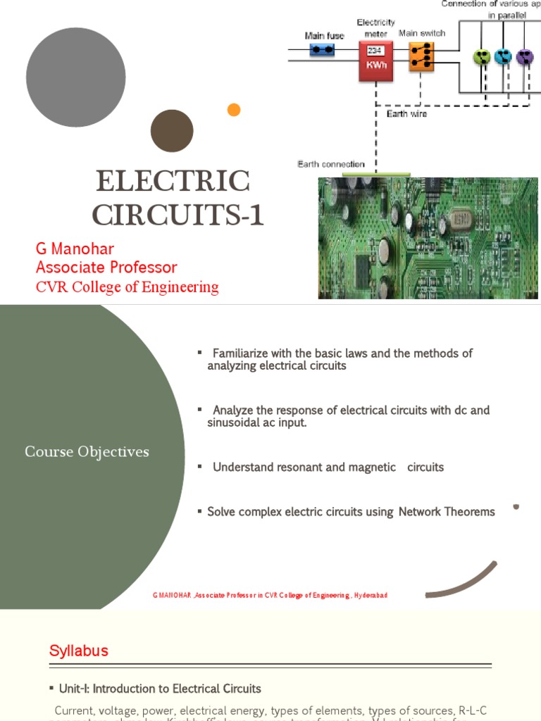 Electrical Circuits Introduction | PDF | Series And Parallel Circuits ...