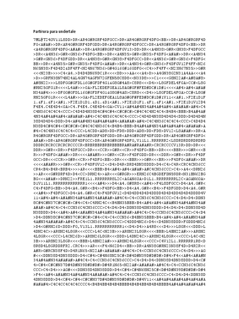 Partitura para Undertale | PDF
