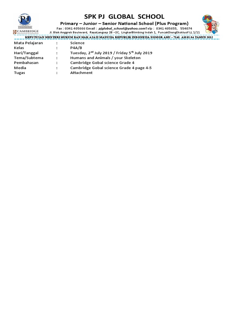 SPK PJ Global School: Primary - Junior - Senior National School (Plus ...