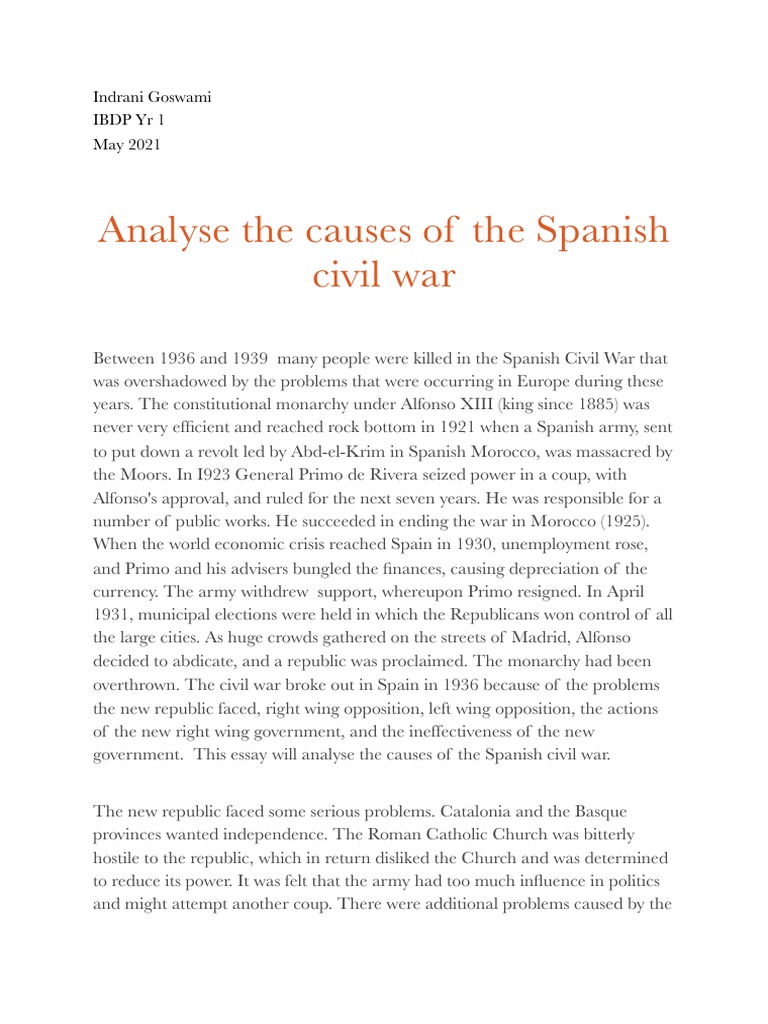 Spanish Civil War | PDF | Spanish Civil War | Spain