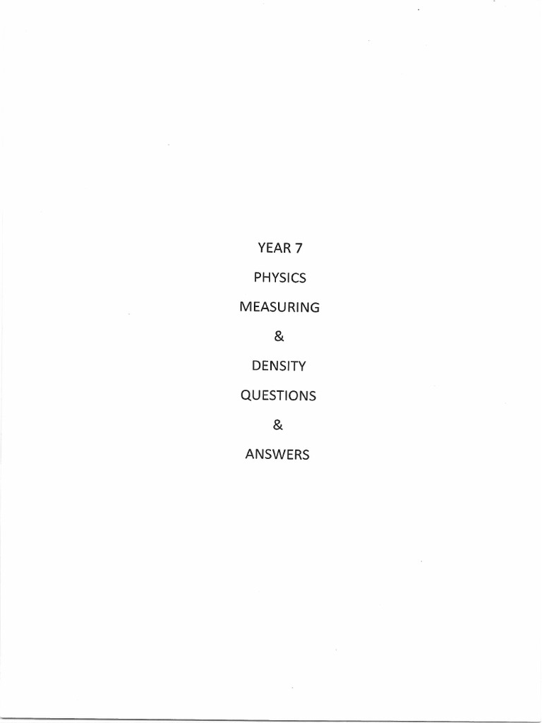 Sample Y7 Questions & Answers | PDF