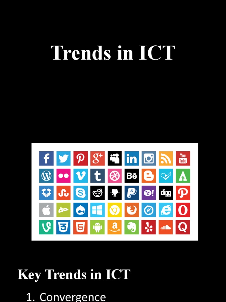 LESSON 1.1trends in ICT | PDF | Technological Convergence | Social Media