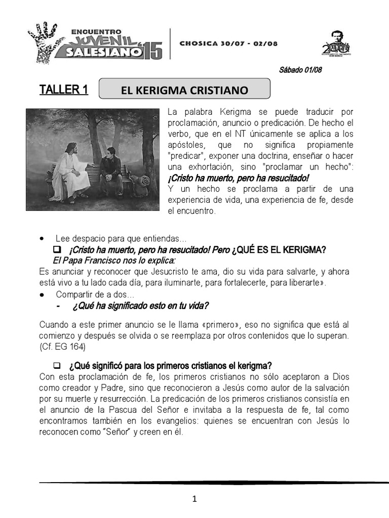 El Kerigma | PDF | La resurrección de Jesús | Historia del cristianismo