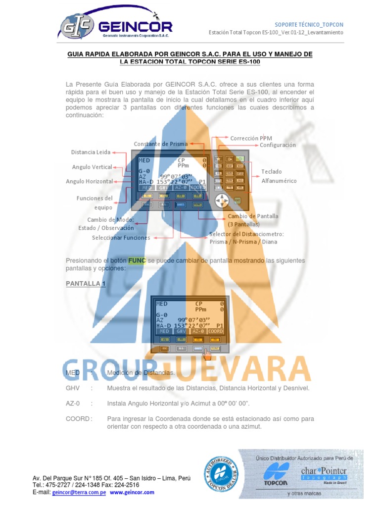 Estacion Total ES-105 INTRO | PDF | Azimut | Science